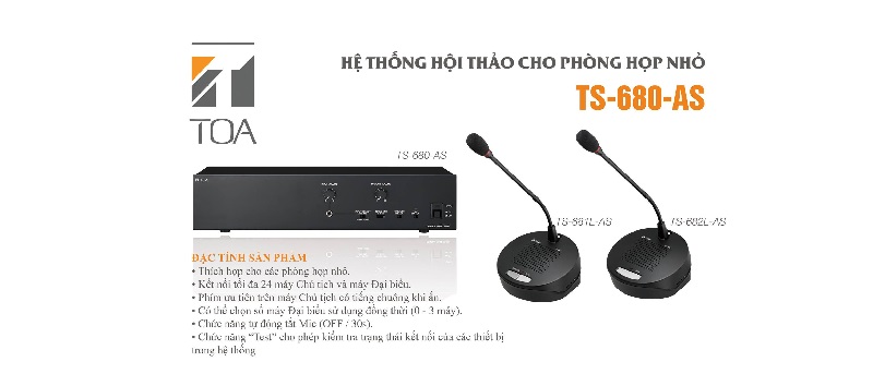 TOA TS-680, hội thảo TOA TS-680 bao gồm TOA TS-681, TOA TS-682